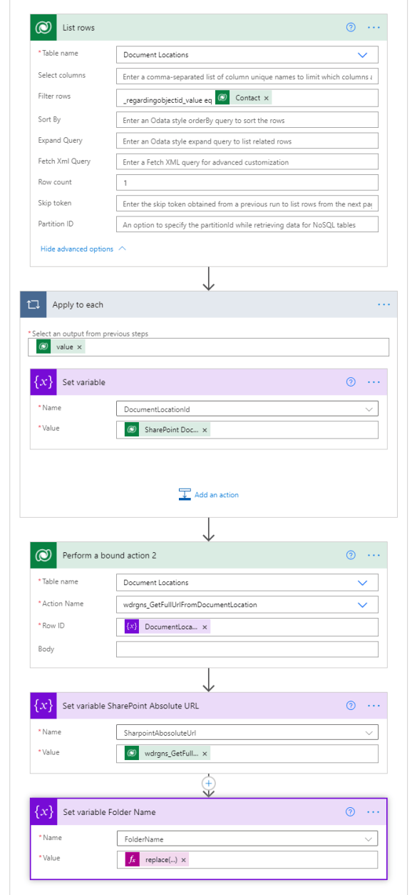 Making SharePoint site URL/folder path dynamic in Power Automate ...