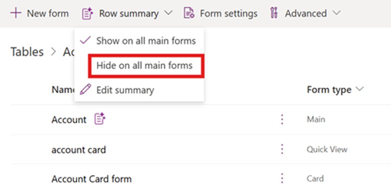 📝 Configuring Row Summaries in Model-Driven Apps – My Trial